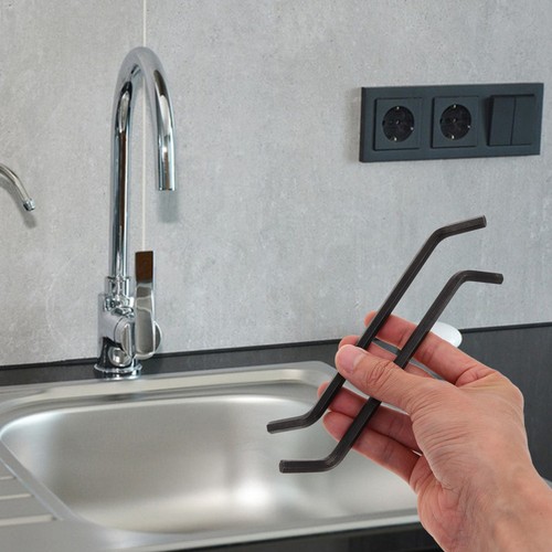 2 Pcs Multi Functional Basin Wrench Trash Disposal Garbage for Home Key ...