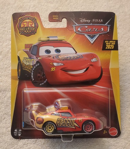 Disney Cars LIGHTNING MCQUEEN, Red, Stock Car, Owen Wilson, Rescue #95 ...