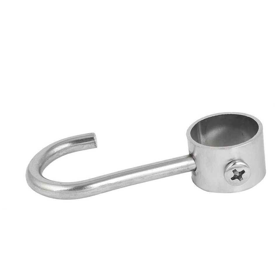 Wardrobe Bathroom Stainless Steel Hanging Tube Hook Hanger 22mm Dia ...