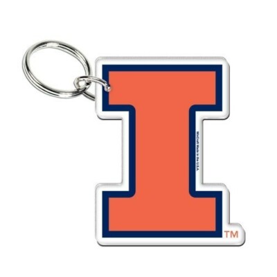 ILLINOIS FIGHTING ILLINI (1) Official NCAA Premium Acrylic Key Chain ...