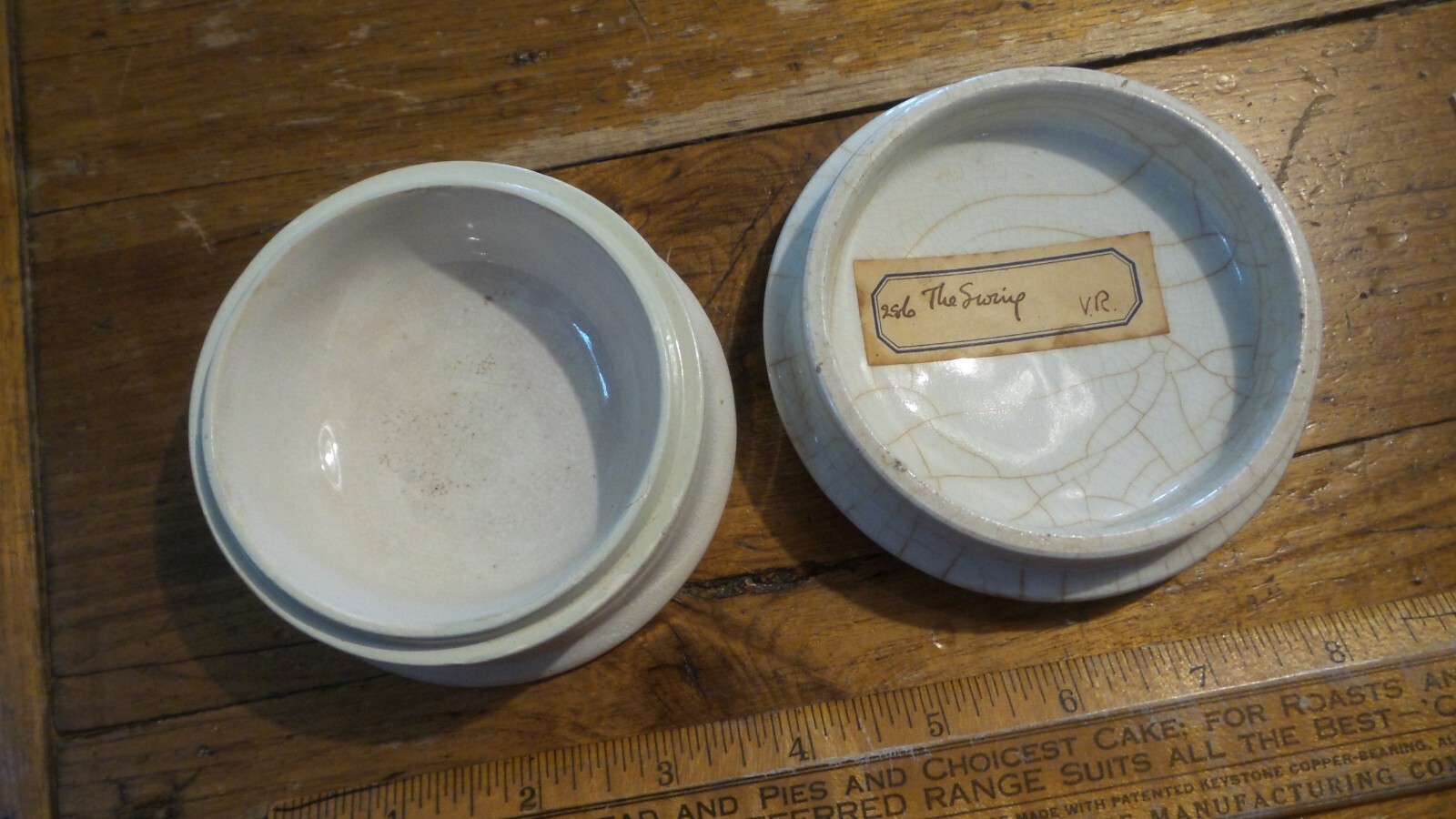 Antique PRATTWARE, PRATT WARE POT & LID The Swing, 4-3/8" | eBay