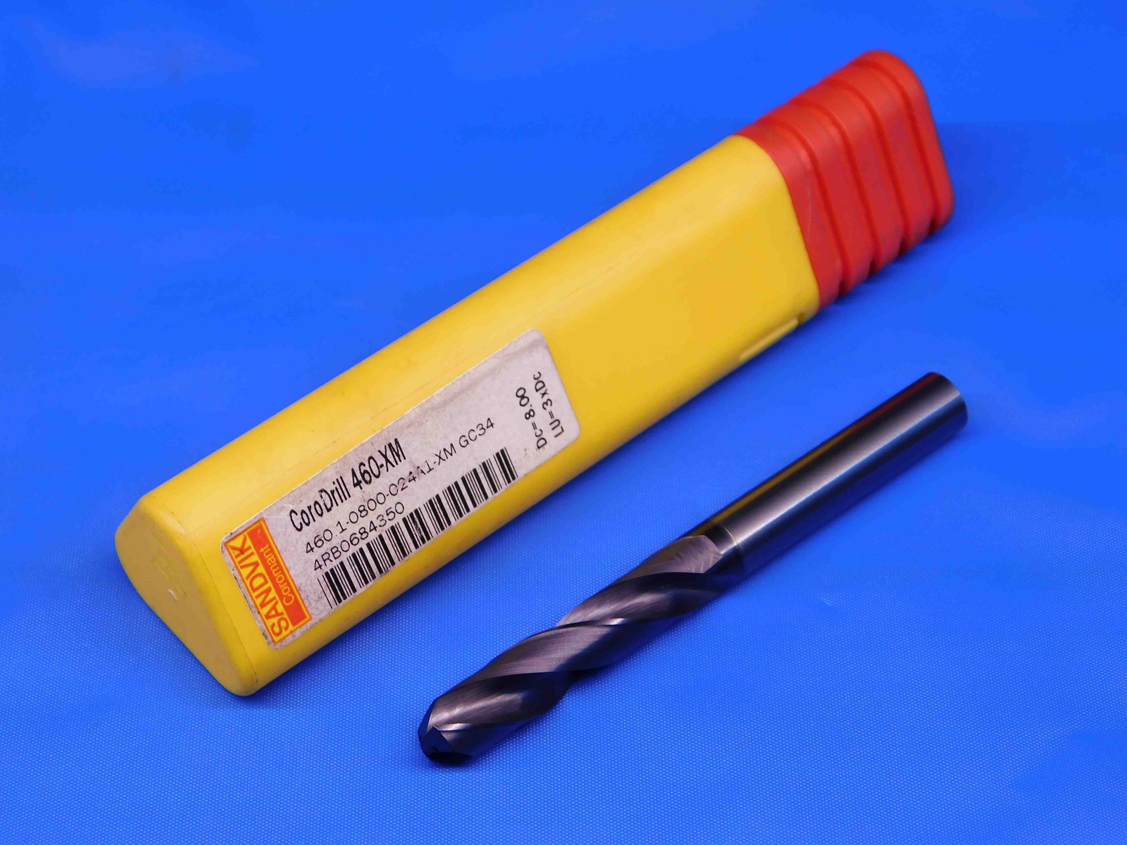 SANDVIK 8mm TiAlN CARBIDE COOLANT THRU TWIST DRILL BIT 460.1-0800-024A1 ...