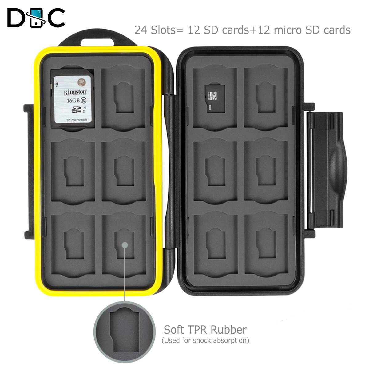 Memory Card Case Holder Storage For SD Micro SD CF TF Cards Water ...