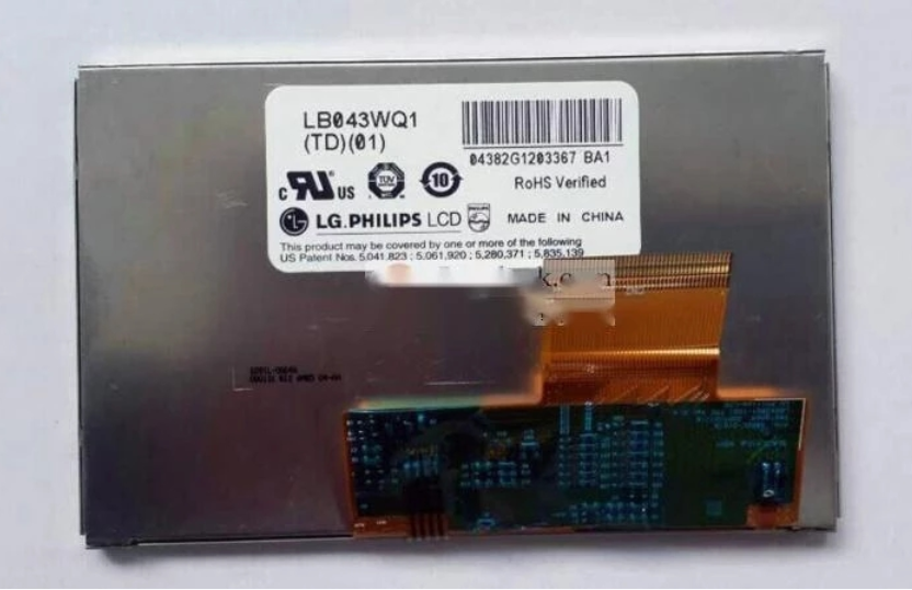 NEW LB043WQ1-TD01 FOR 4.3-inch 480*272 LCD Panel with 90 days warranty ...