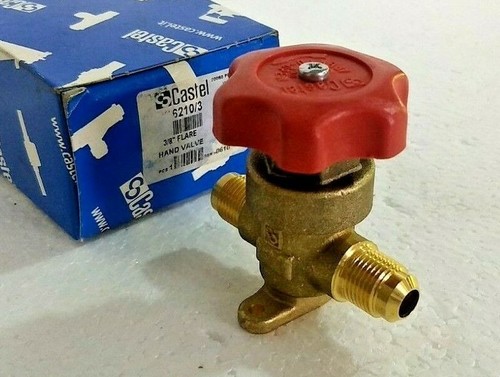 Castel 6210/3 3/8" Flare Hand Valve - Italy | eBay Australia