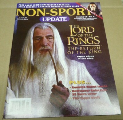 NON SPORT UPDATE Volume 14 No 6 LORD OF THE RINGS LOTR RETURN OF THE ...