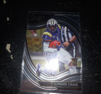 2021 Select Ja'marr Chase Rookie Card LSU Football Jamarr College NFL ...