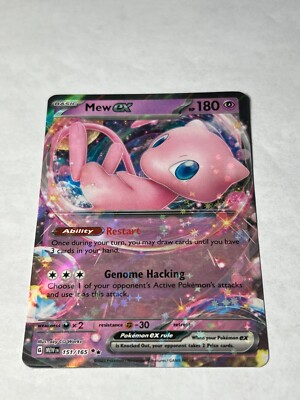 Pokemon TCG Mew ex 151/165 Scarlet & Violet 151 Holo Double Rare NM | eBay
