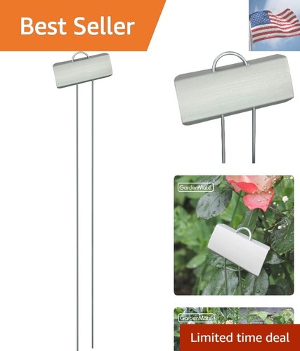 25-Pack Weatherproof XL Metal Plant Labels, Height 21", Label Area 3 1/ ...