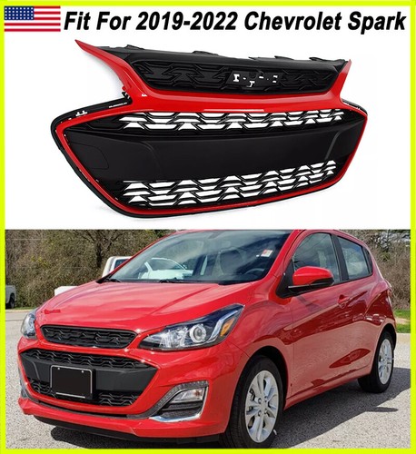 For 2019-2022 Chevrolet Spark LS Front Bumper Grille Grill Assembly Red ...