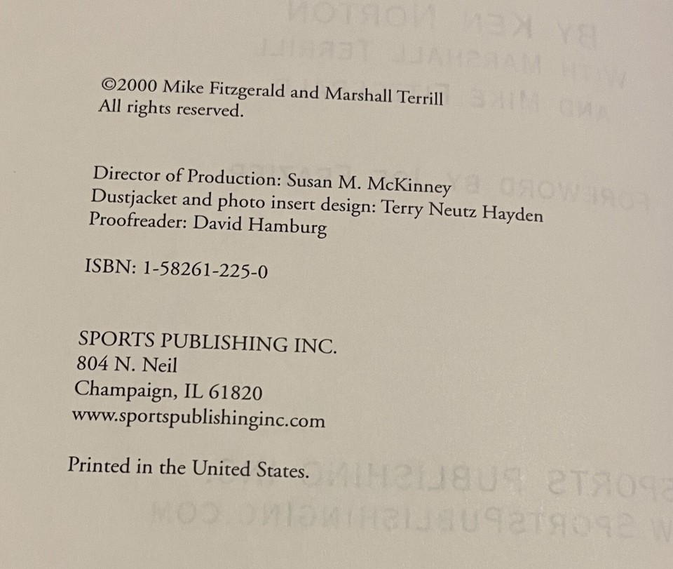 Ken Norton-SIGNED-Going the Distance-1st ed-2000-Boxing WBC Champion ...