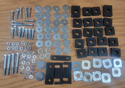 1955 1956 1957 CHEVY CONVERTIBLE BODY MOUNT KIT with BOLTS RUBBER TYPE ...