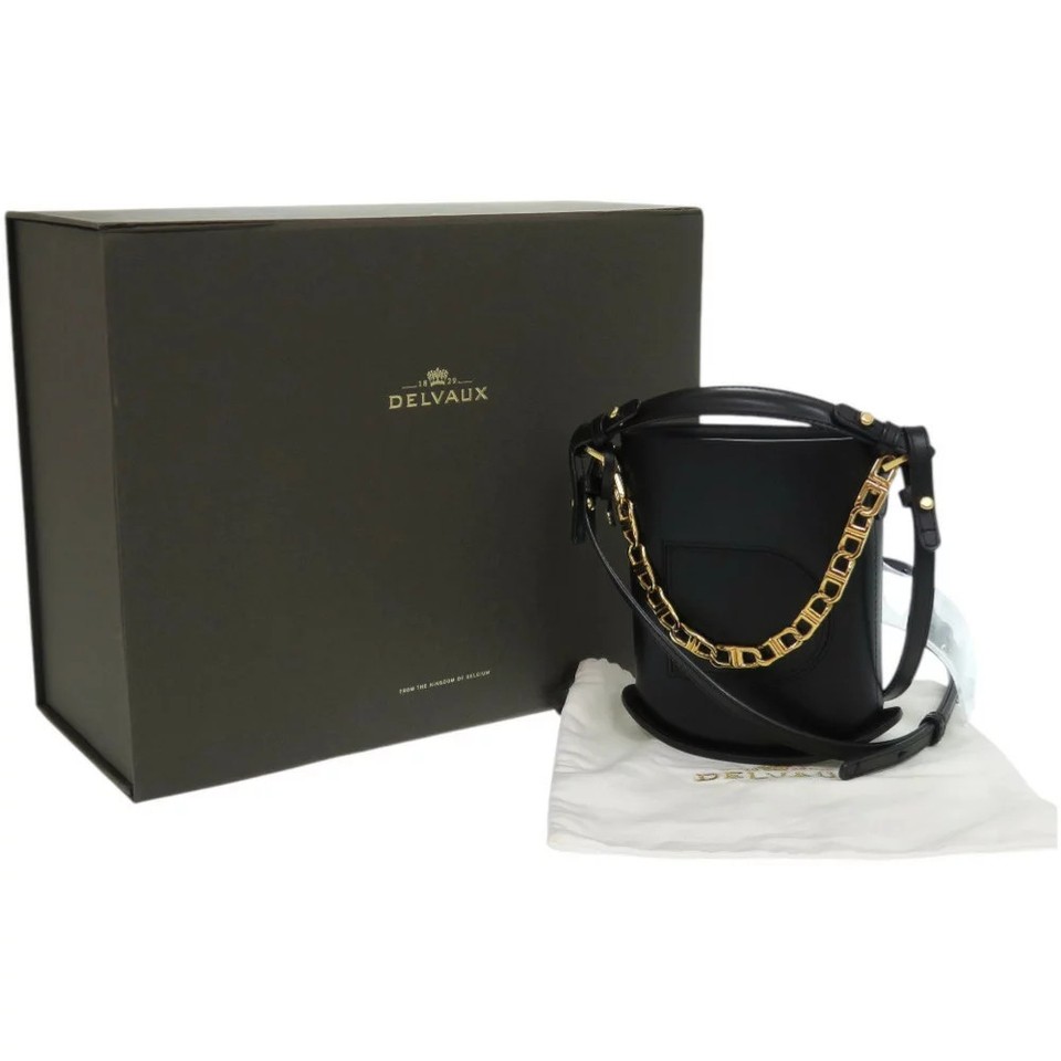 Delvaux Authentic Pin Toy Eclatshoulder Bag Black Box Calf *Kbx3242 ...
