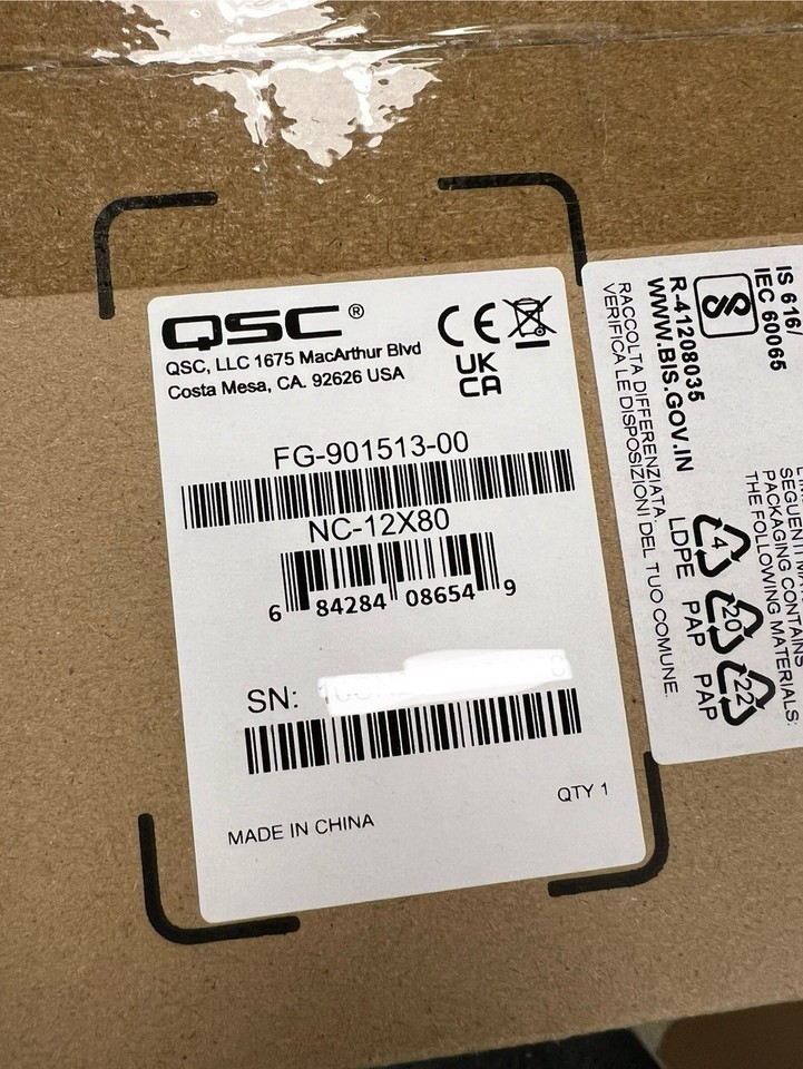 QSC Q-SYS NC-12x80 PTZ Conference Camera - New Sealed Box | eBay
