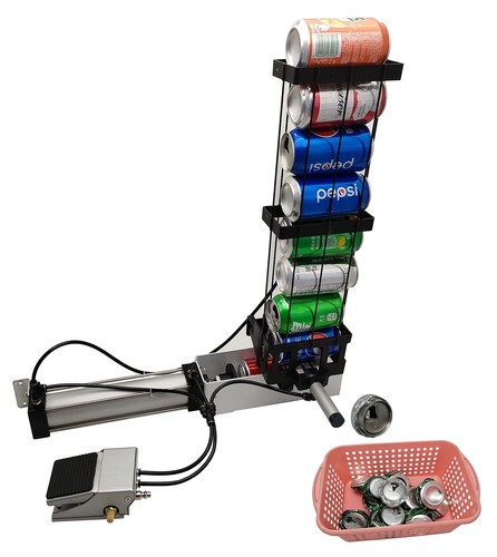 Auto Aluminum Can Crusher, Heavy Duty Pneumatic Cylinder Soda Beer Can ...