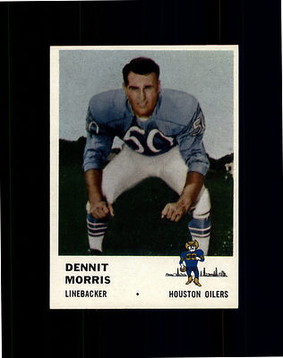 1961 Fleer #175 Dennit Morris - Houston Oilers NM/MT (C02) | eBay