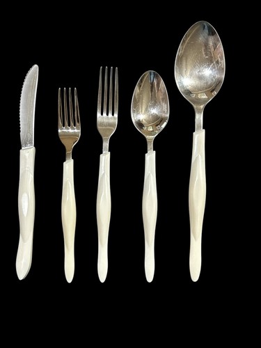 Cutco Pearl white 1759 Table knife Soup spoon, spoon, fork, salad fork ...