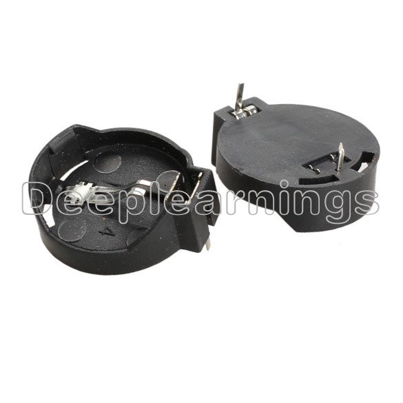 50PCS CR2025 CR2032 3V Button Coin Cell Battery Socket Holder Box Case ...