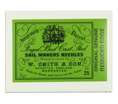 Wm Smith and Son No 16 Steel Sailmakers Needles 25pk Sail Survival Kit ...