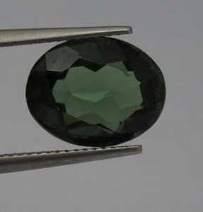 *Beautiful 5.20ct Loose Synthetic Green Spinel Faceted Oval Cut ...