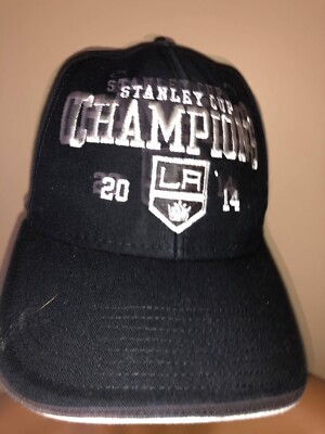 Stanley Cup Champions Men's Black LA Kings Strapback Adjustable Trucker ...