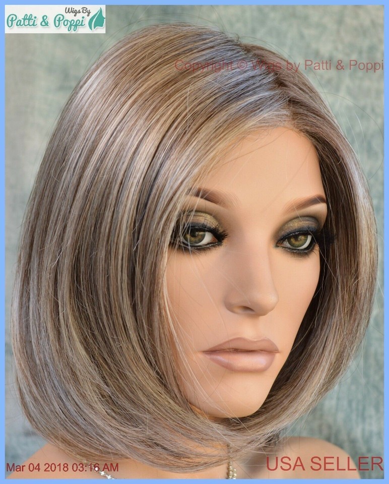 KRISTI JON RENAU WIGS Color 39F38 Grey New Style Lace Front | 100% ...