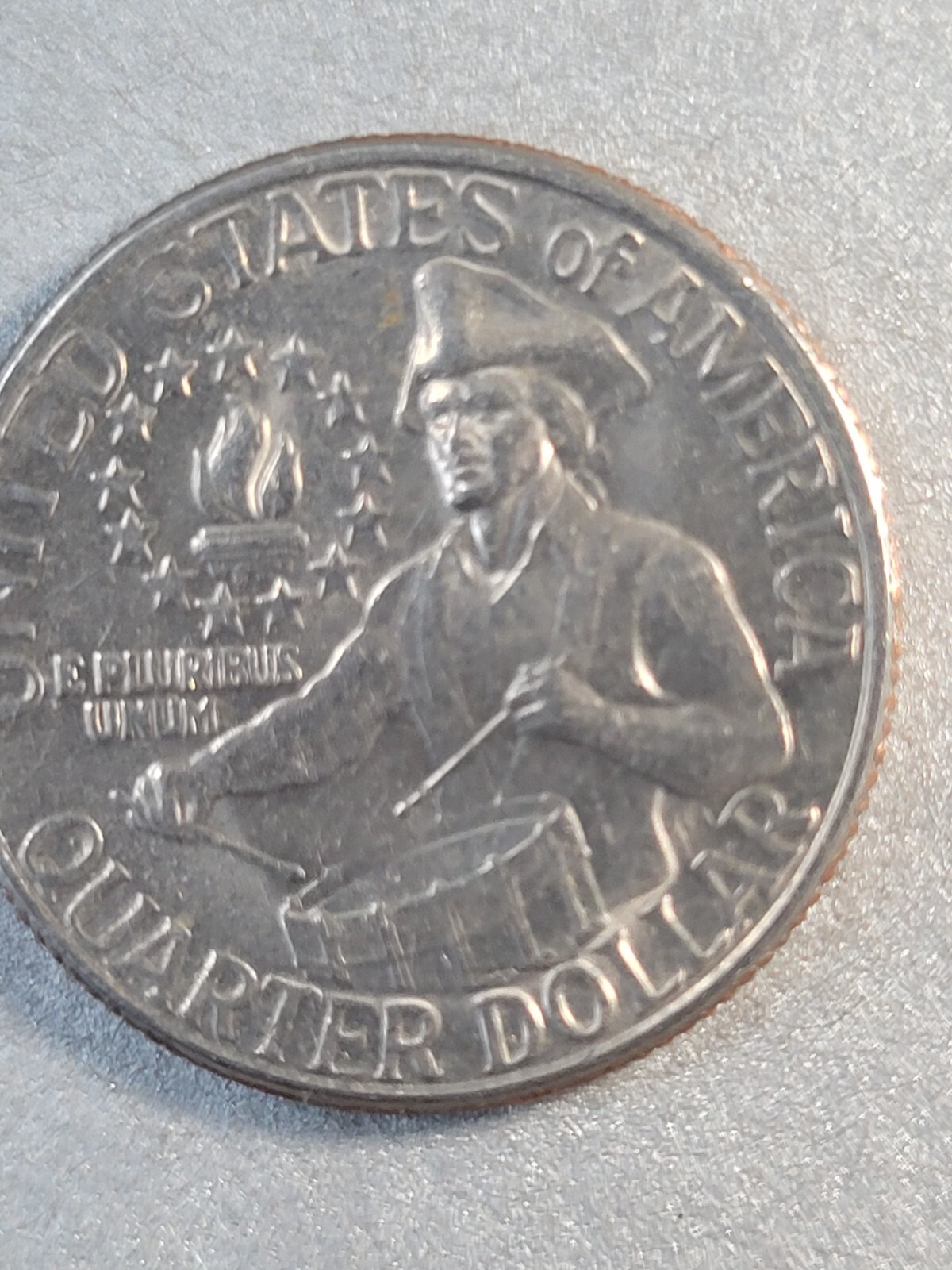 Rare US 1776-1976 D Bicentennial Quarter, filled Mint Mark RARE LETTER ...