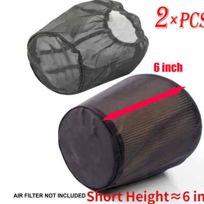 2×Air Intake Filter Sock Cover for Cold Air Filter Protect Wrap ...