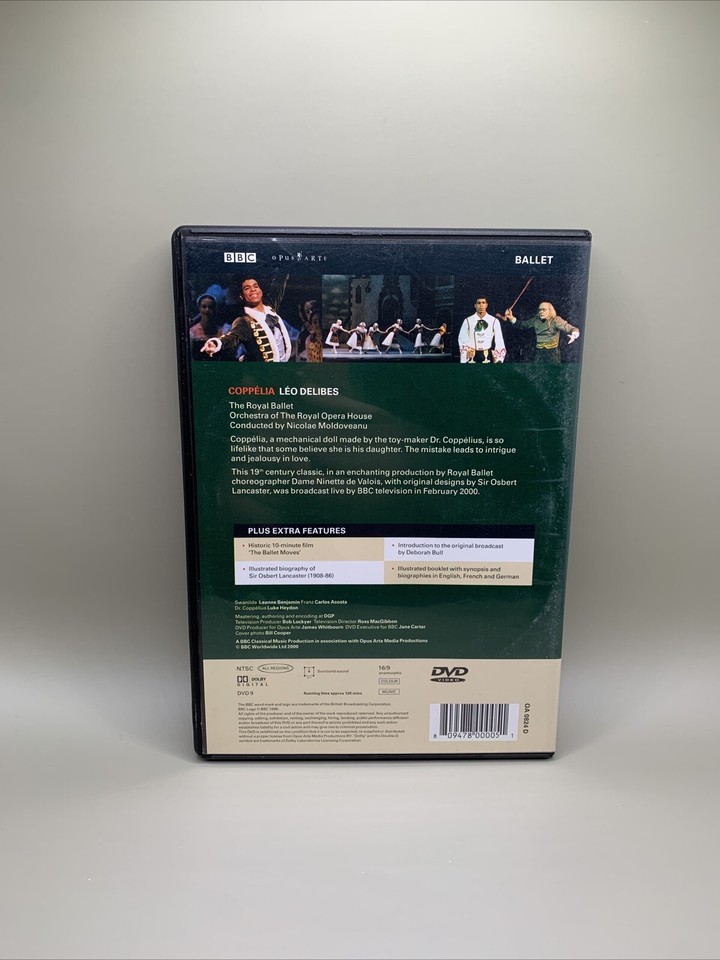 Coppelia Royal Ballet (DVD)BBC Opera House Opus Arte Leo Delibes ...