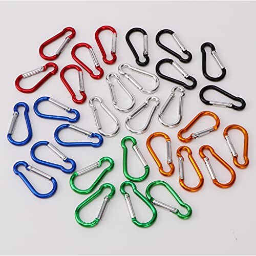 Mini Carabiner Clip Snap Hooks for Keychains Backpack Bottles Camping ...