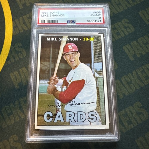 1967 Topps Baseball #605 Mike Shannon PSA 8 | eBay
