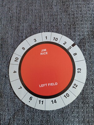 Jim Rice Rare Vintage Cadaco All Star Baseball Game Disc Card Redsox | eBay