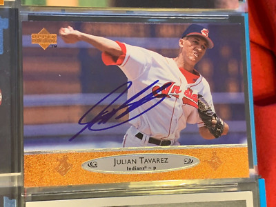 JULIAN TAVAREZ AUTOGRAPHED SIGNED 1996 UPPER DECK CARD INDIANS COA | eBay