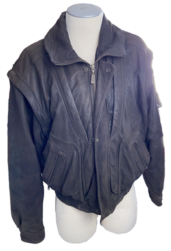 wilson adventure bound leather jacket Medium Mens Brown Vintage | eBay