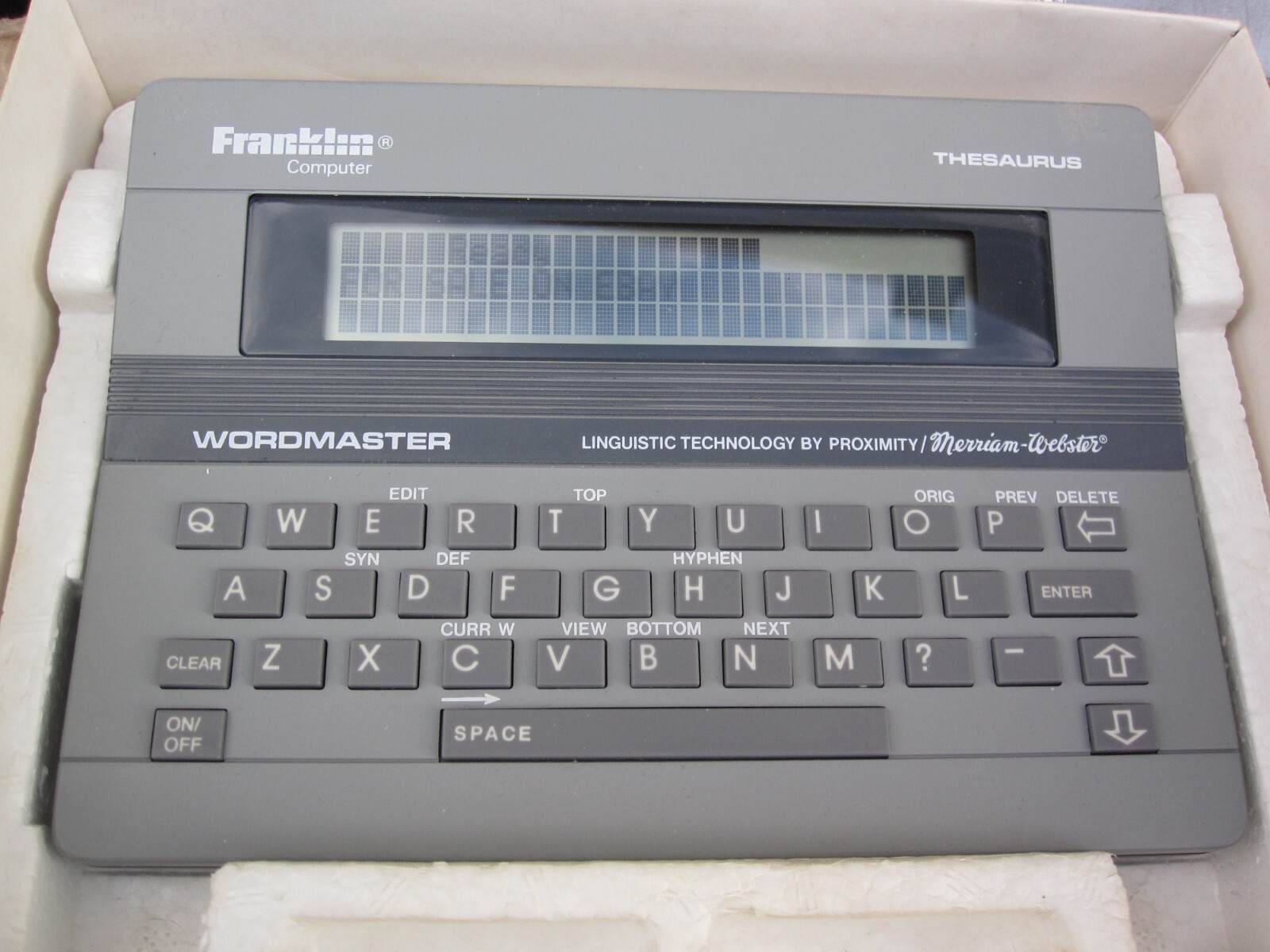 Franklin WM-1100 Wordmaster Electronic Thesaurus Spell Checker and Game ...