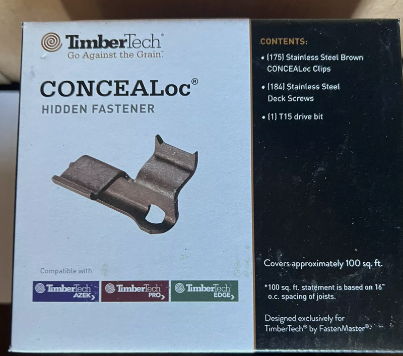 TimberTech CONCEALoc Hidden Fastener - CLOCFAST for sale online | eBay