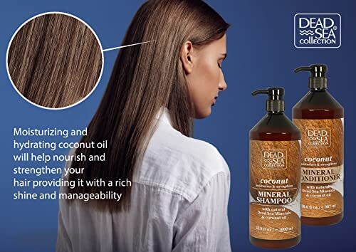Dead Sea Collection Shampoo and Conditioner Set for Women & Men with ...