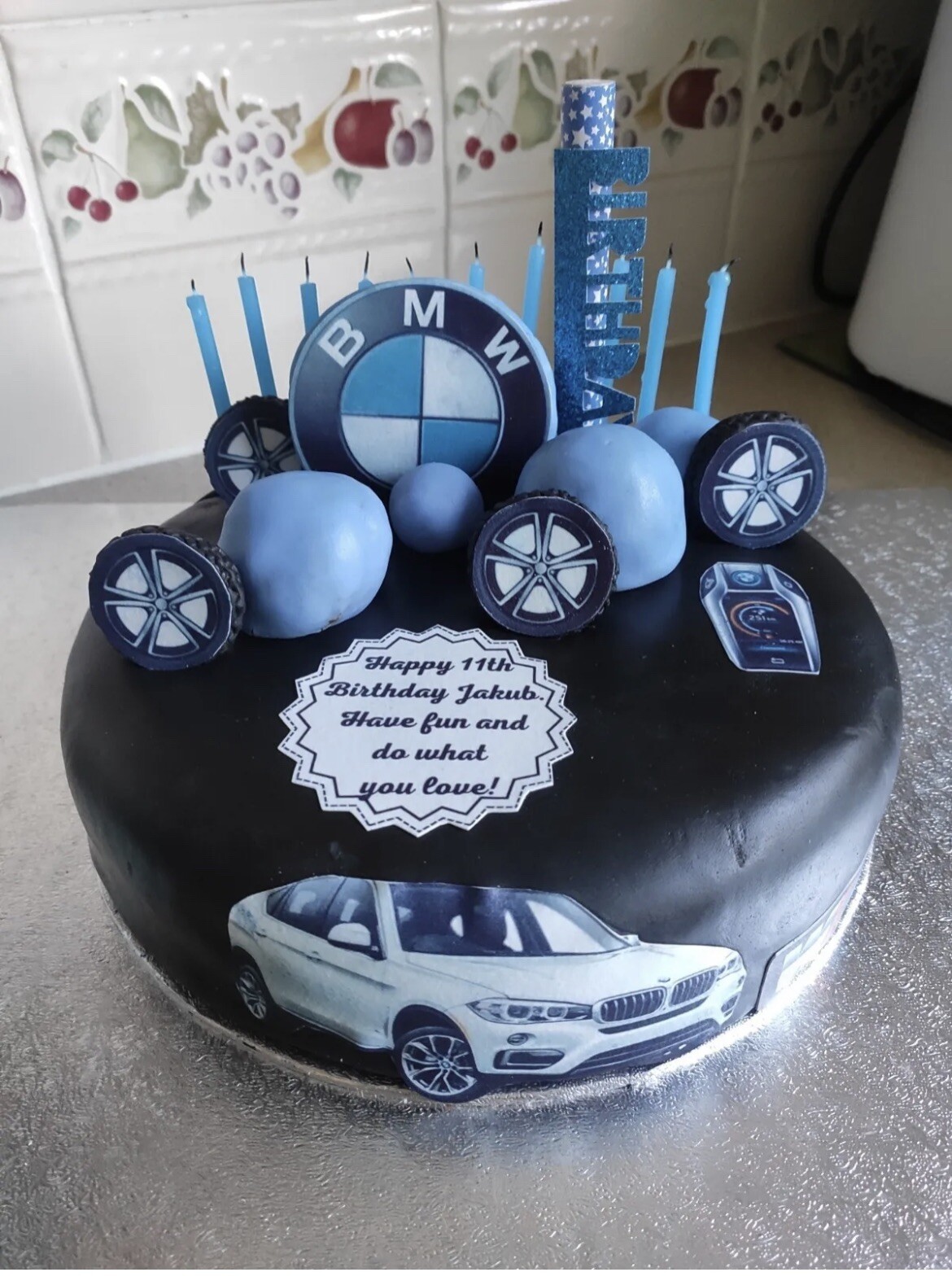 Personalised Edible BMW Car Cake Topper A4 Icing Sheet | eBay UK