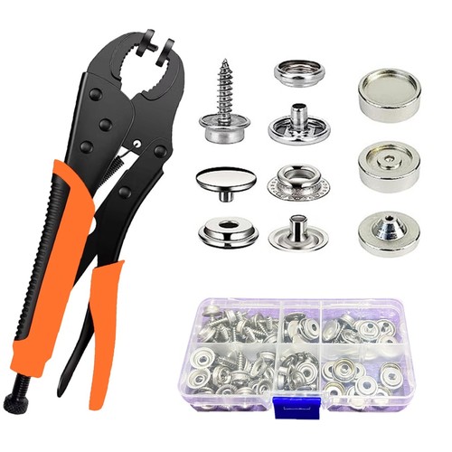 Snap Fasteners Tool,Adjustable Snap Setter Tool Includes 60 Sets Snap for Boa... 658360430830| eBay