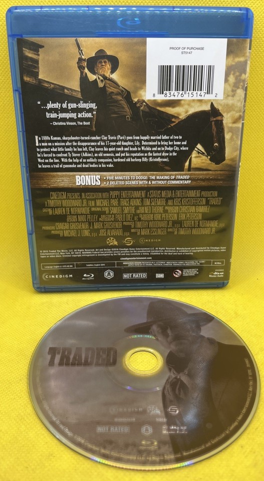 Traded (Blu-ray Disc, 2015, Trace Adkins, Michael Pare, Kris ...