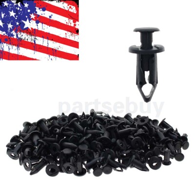 Set Of 100 NEW ATV Retainer Clips 8mm Push Pin Splash Guard Body Panel ...
