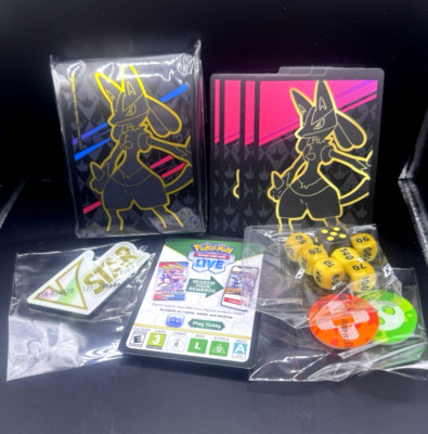 Pokemon Crown Zenith ETB -Dice, CODE, Divider Sleeves, Burn/Poison ...
