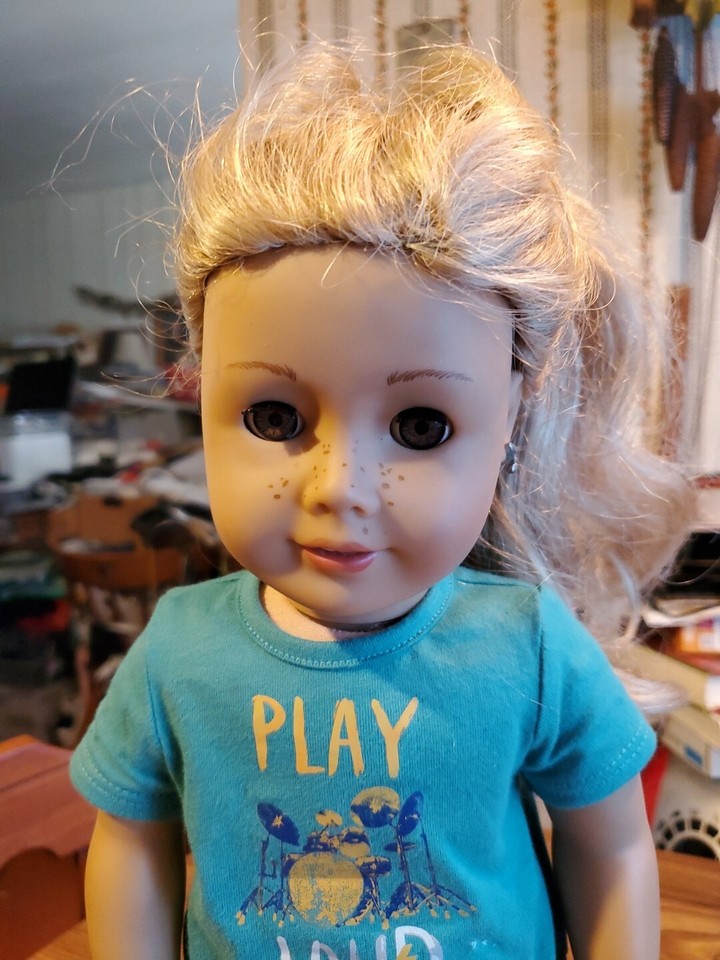 American Girl TENNEY GRANT Doll Long Blonde Hair Freckles | eBay