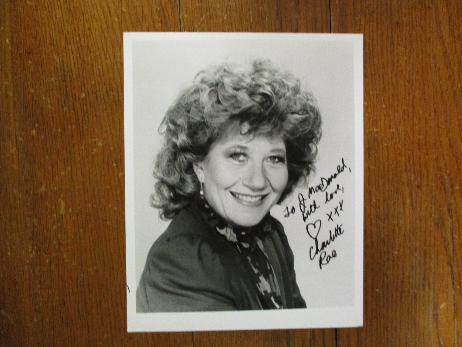 CHARLOTTE RAE(Died in 2018)(The Facts Of Life)Signed 8 x 10 Black ...