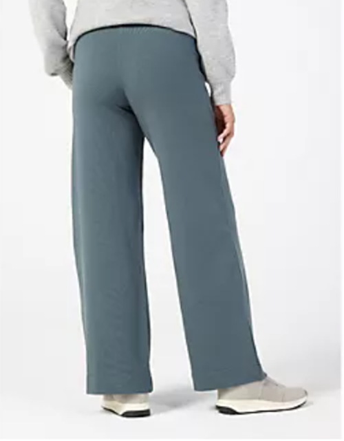 Denim & Co. French Terry Wide Leg Trousers 3XL slate brand QVC dcbx | eBay
