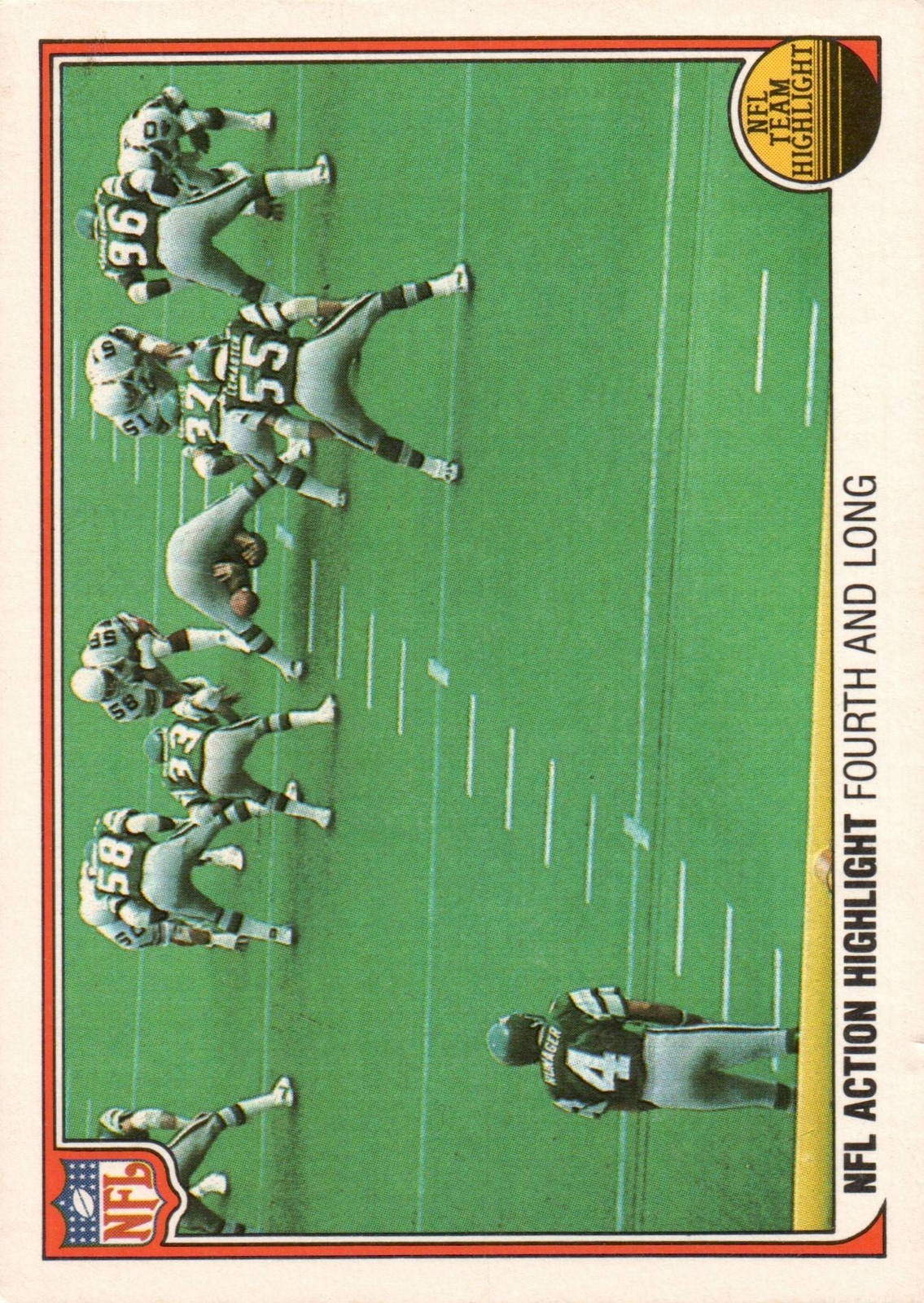 1983 Fleer Team Action #80 NFL Team Highlights Fourth and Long | eBay