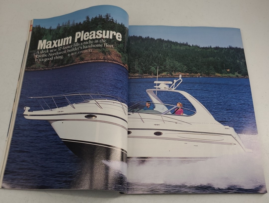 Motor Boating & Sailing Magazine September 1997 Maxum 37 Pro Line 32 ...