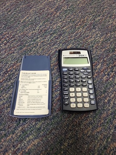 Texas Instruments Ti-30X IIS Calculator With Cover And Insert great ...