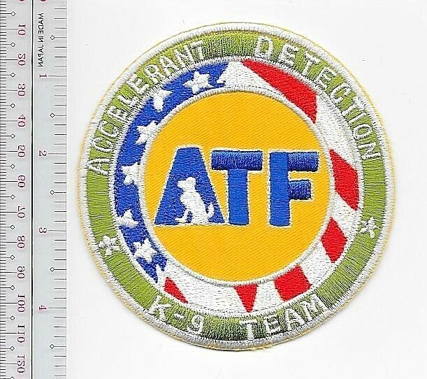 K-9 ATF Accelerant Detection Canine ADC Dog Sniffing Team Alcohol ...