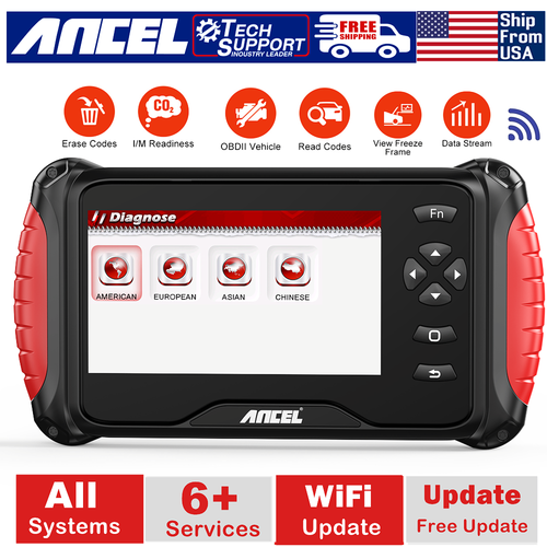 Car OBD2 Scanner All System ABS SRS Engine DPF TPMS Code Reader ...